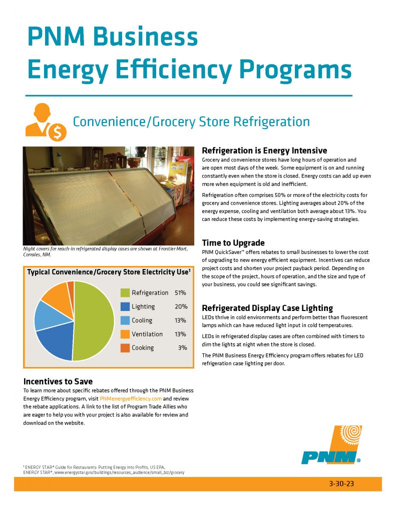 Marketing Materials | PNM Business Energy Efficiency Programs